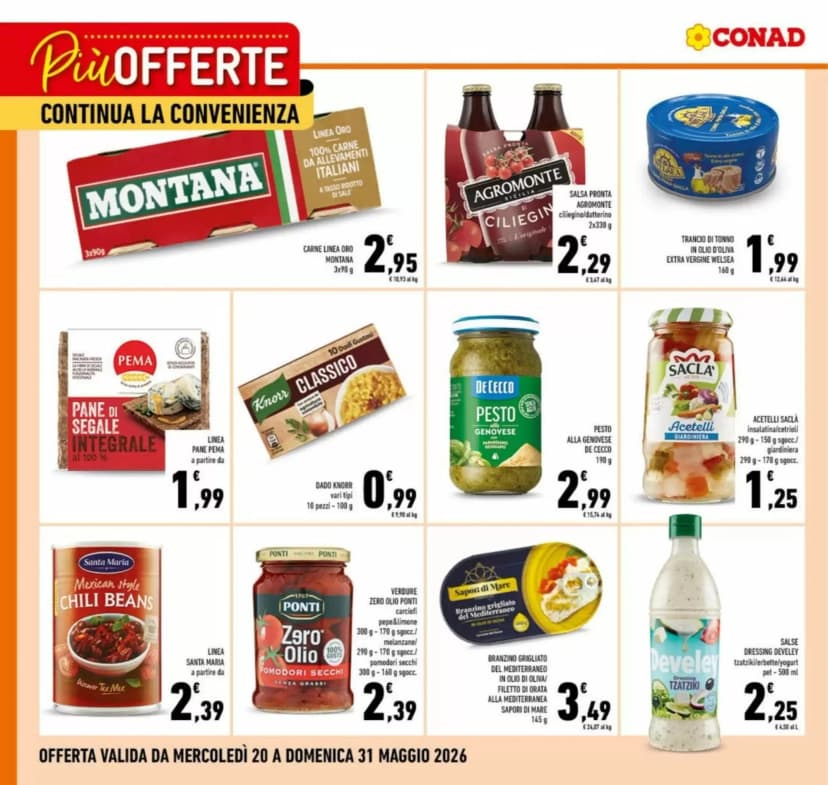 Anteprima Volantino Conad: Offerte valide dal 11 al 17 Giugno 2026 ...